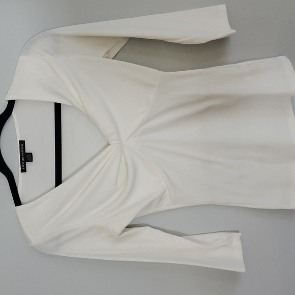Boston Proper | Tops | Womens Boston Proper Size Xs White Blouse | Poshmark